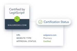 Website Certification Status | LegitScript
